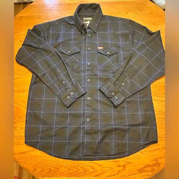 DIXXON | Shirts | Dixxon Flannel Shirt Mens Xl Blue Black Plaid The ...